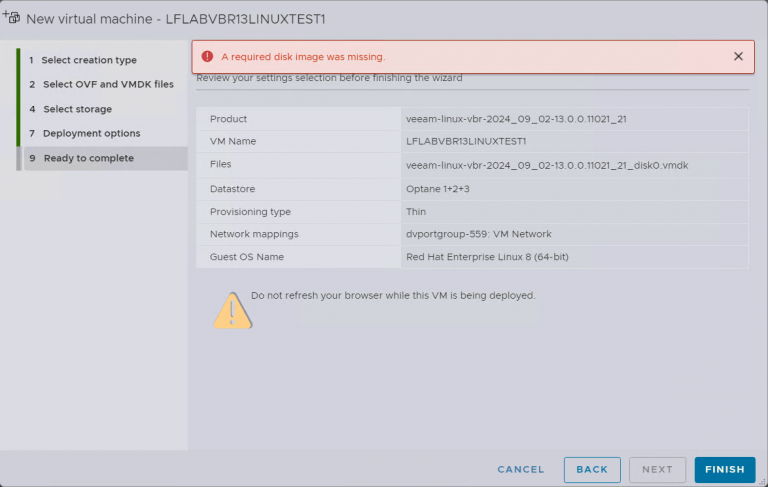 LAB- Deploying VBR13 – on Linux – OVA! – Luis Knowledge Base